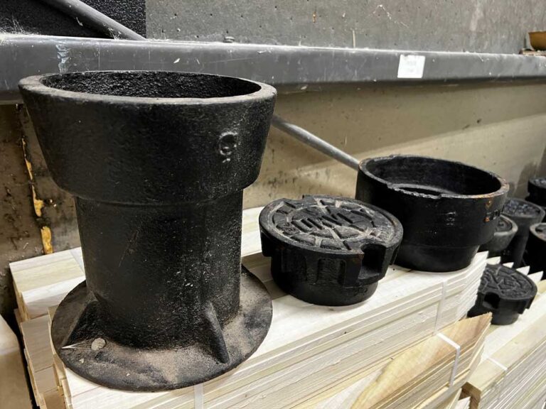 Monument, Box Lid "Survey" Cast Iron - Hixon Mfg. & Supply Co.